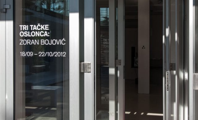 Tri tačke oslonca: Zoran Bojović – Muzej savremene umetnosti u Beogradu